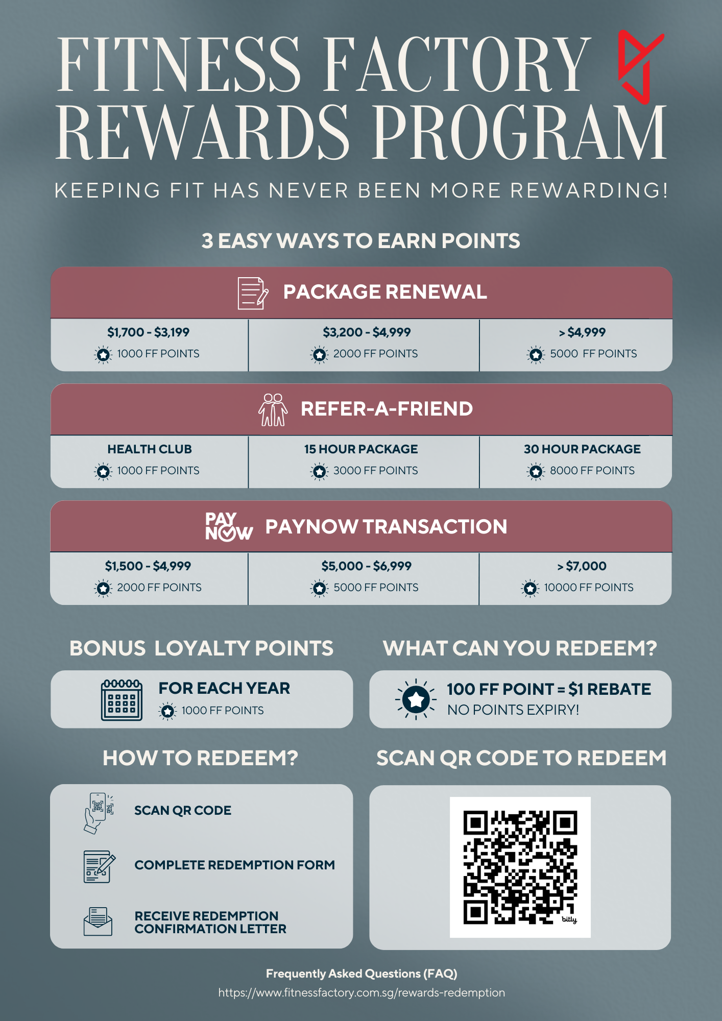 Rewards Redemption - Fitness Factory